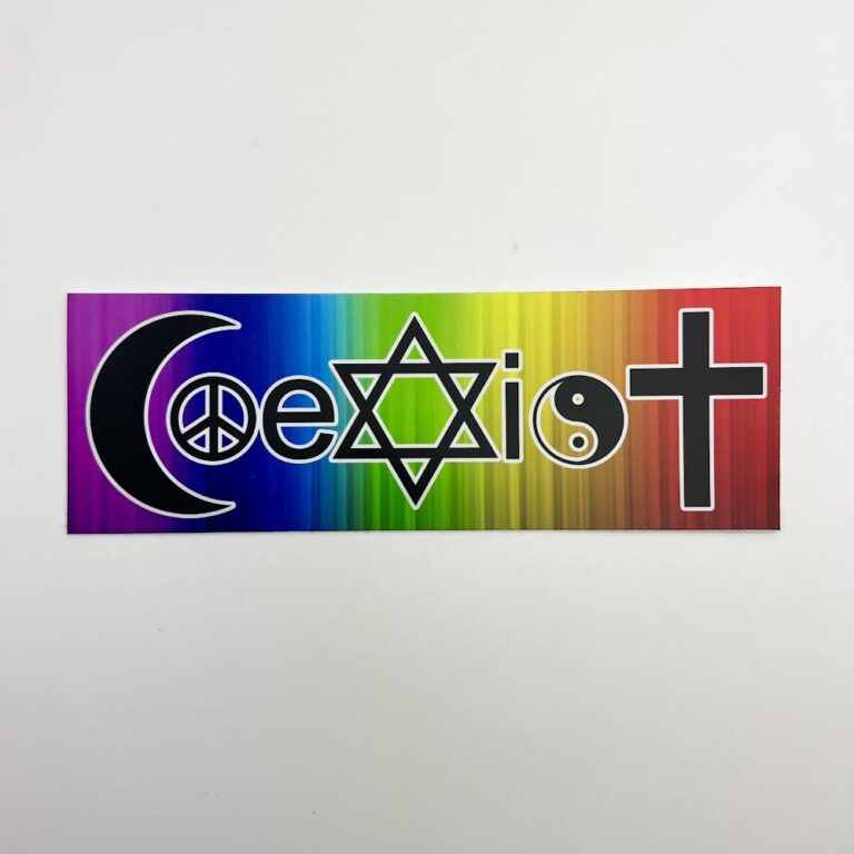 Rainbow Coexist Sticker | Satori Imports